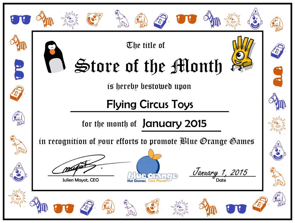 Flying Circus Toys- January Store of the Month - Blue Orange Games Blog